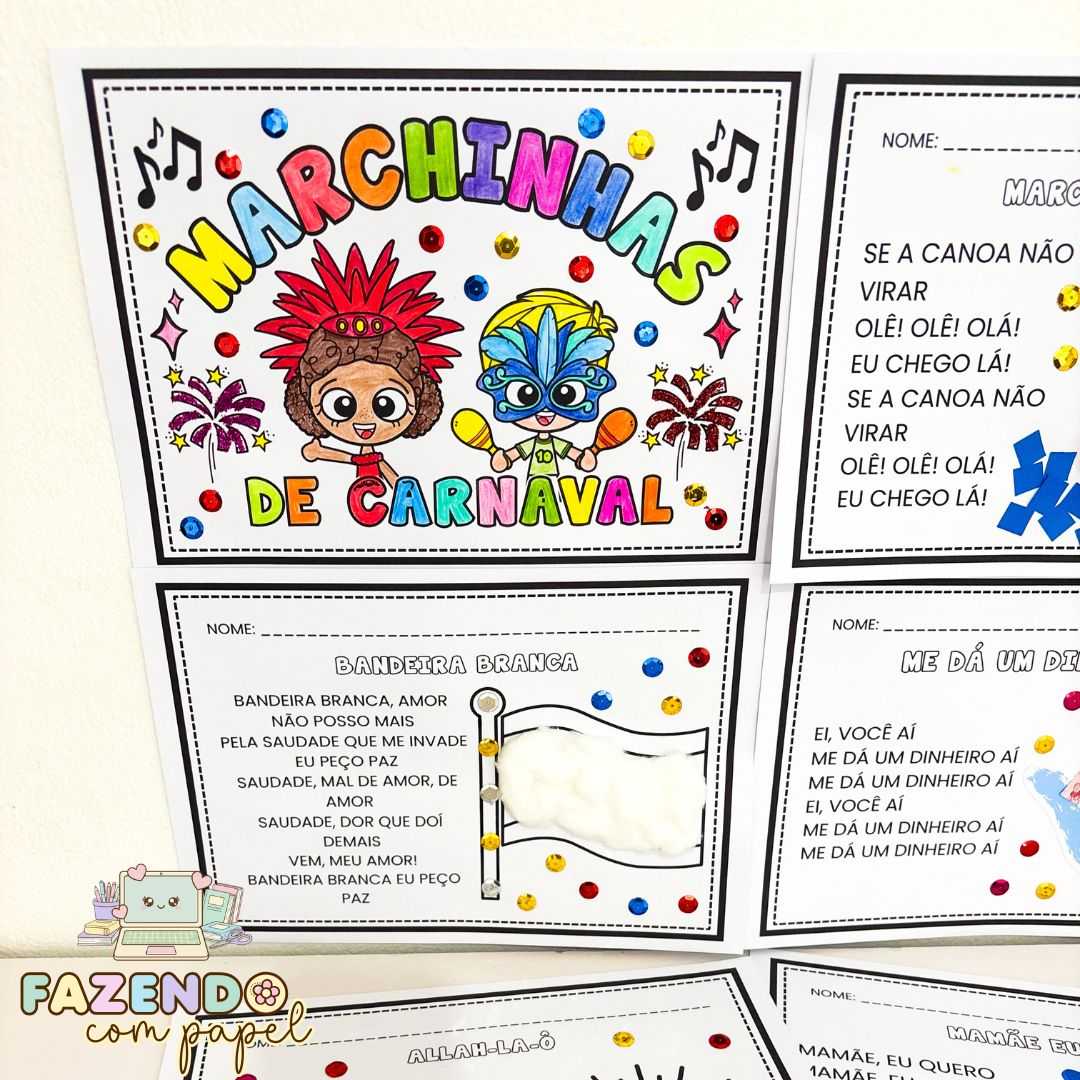 Atividades Marchinhas – Fazendo com Papel